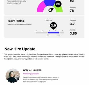 Talent Management Report | Free Report Template - Piktochart