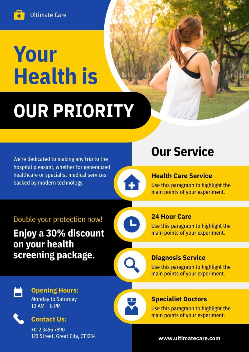 Health Poster - Piktochart