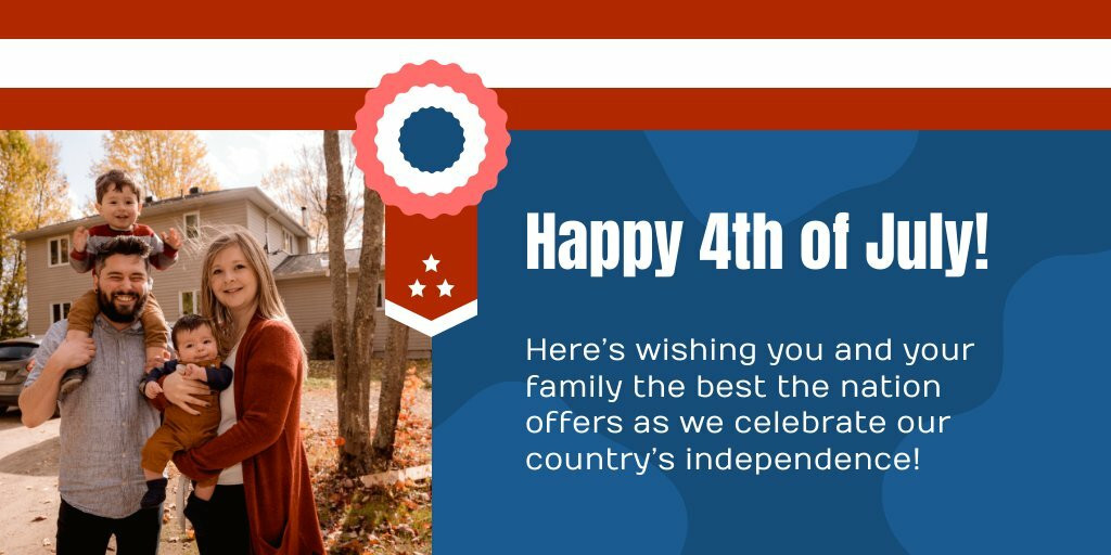 Independence Day Greetings Twitter Post - Piktochart