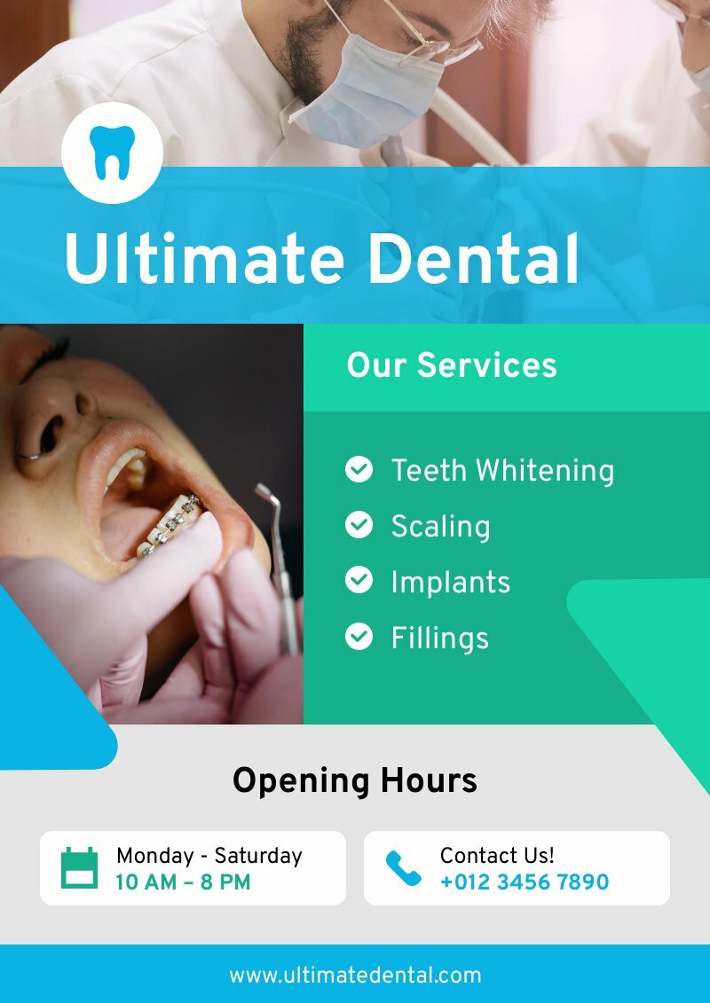 Dental Clinic Poster - Piktochart