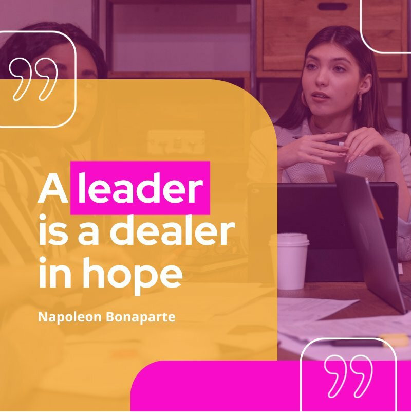 Great Leadership Quotes Instagram Post - Piktochart