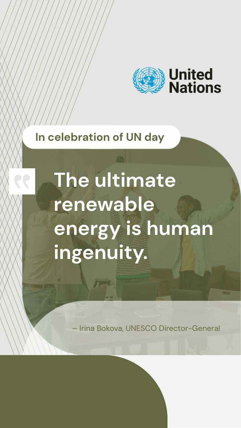 Modern United Nations Day Instagram Story - Piktochart