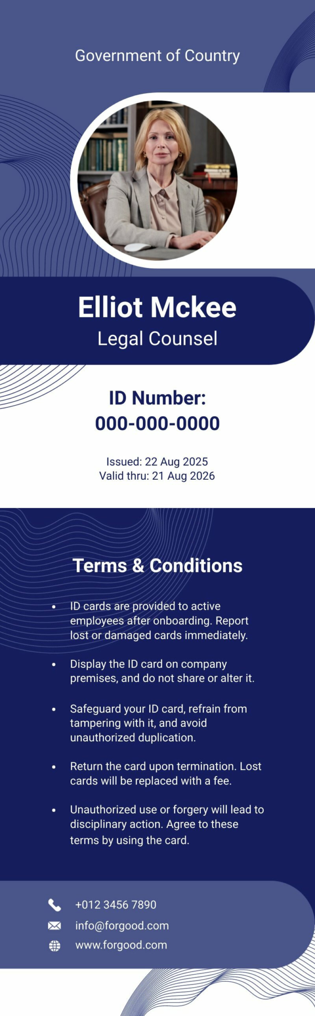 Government ID Card - Piktochart