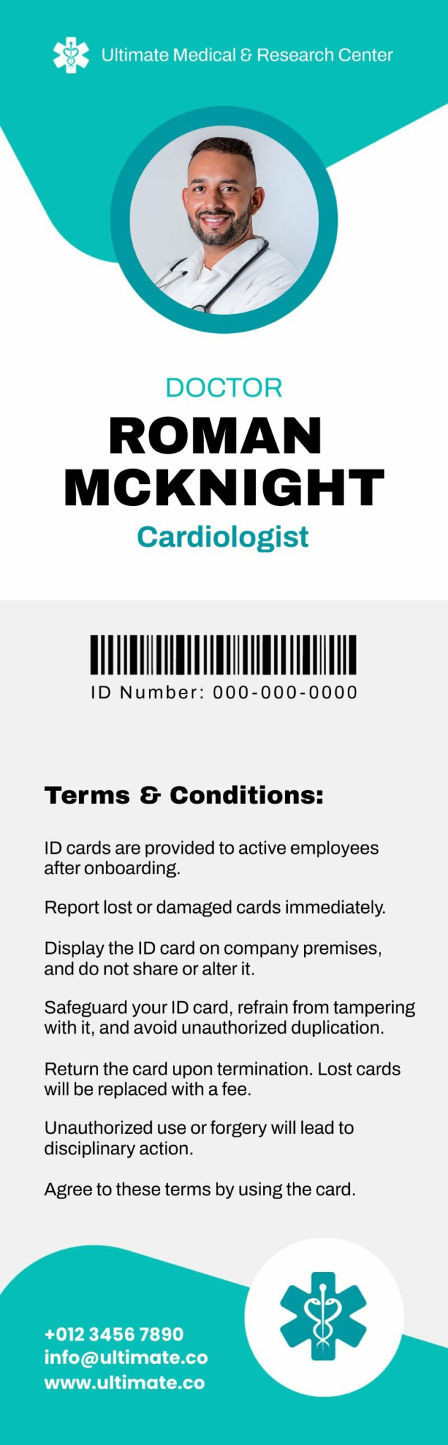 Hospital ID Card - Piktochart
