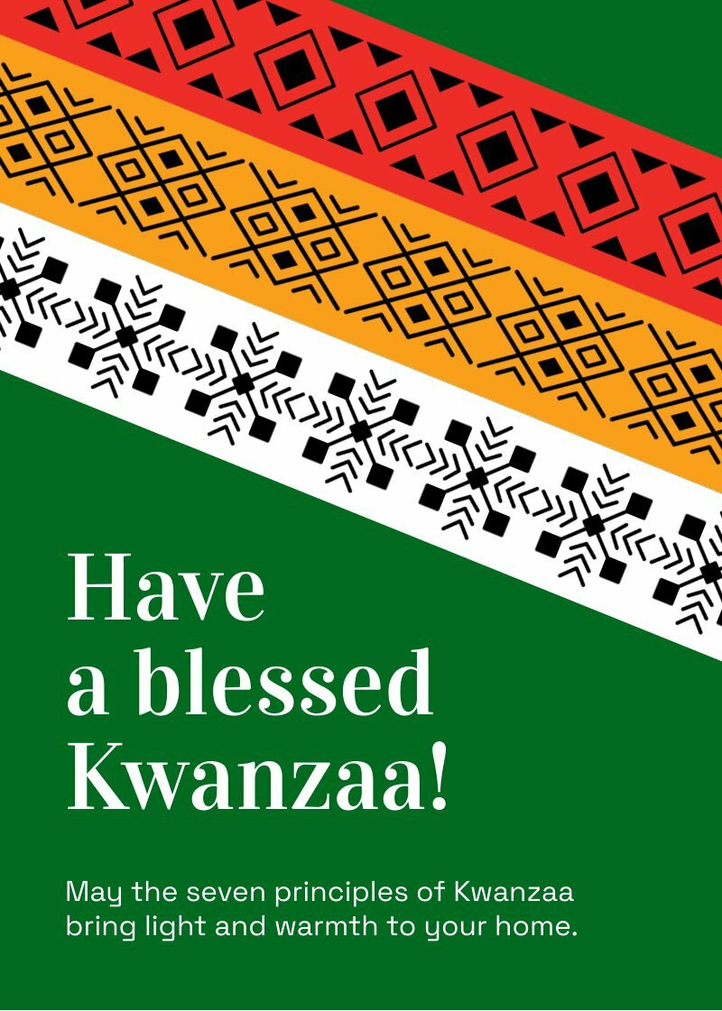 Kwanzaa Holiday Card - Piktochart