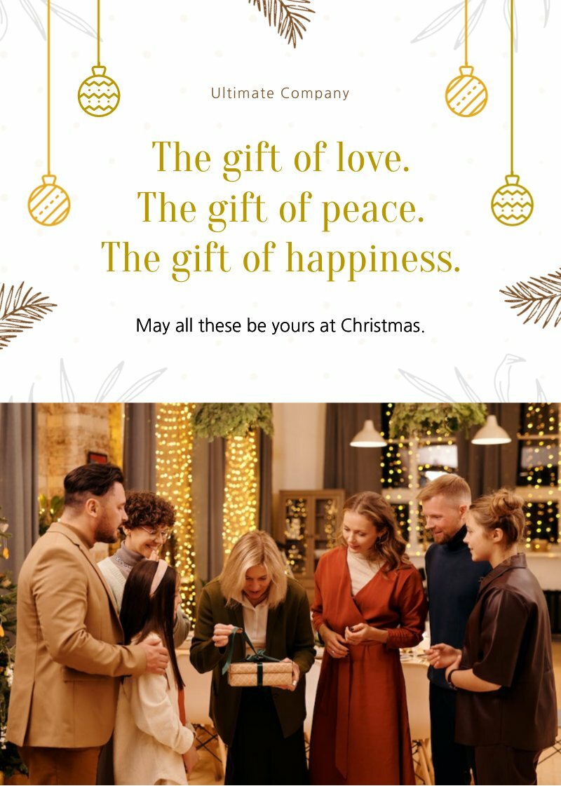 Corporate Christmas Card - Piktochart