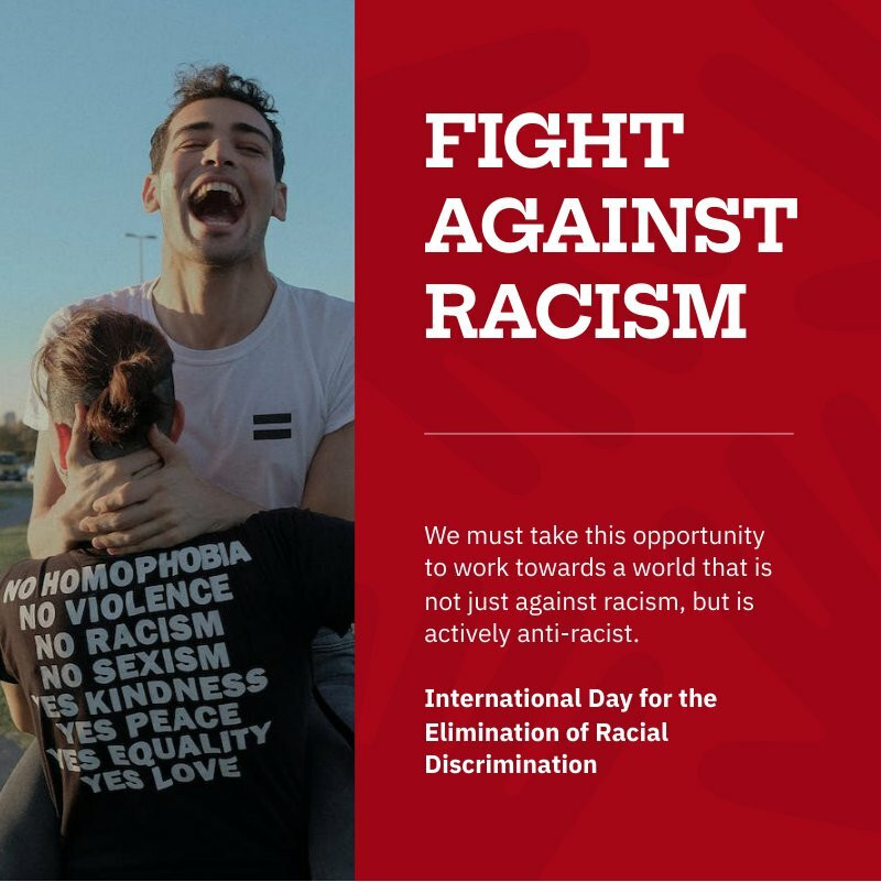 Simple Elimination of Racial Discrimination Instagram Post - Piktochart