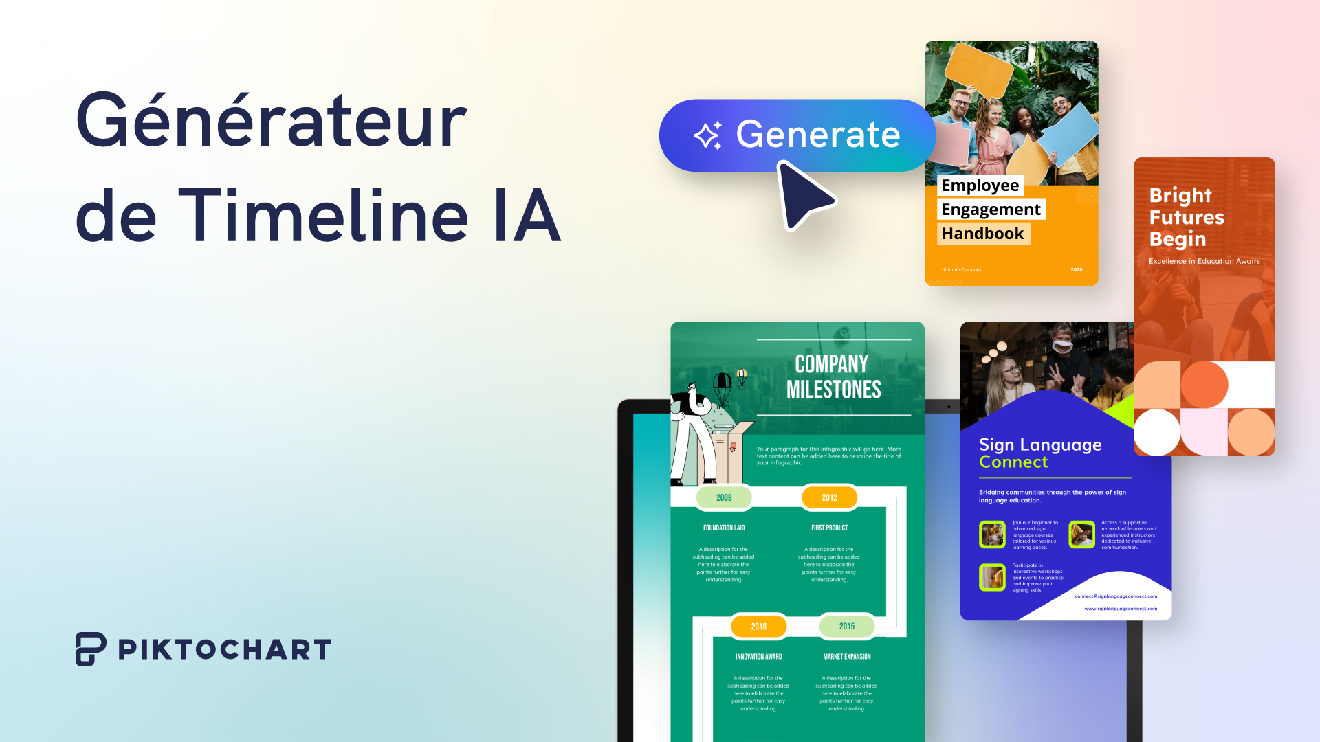 Générateur de Timeline IA-Piktochart AI - Piktochart