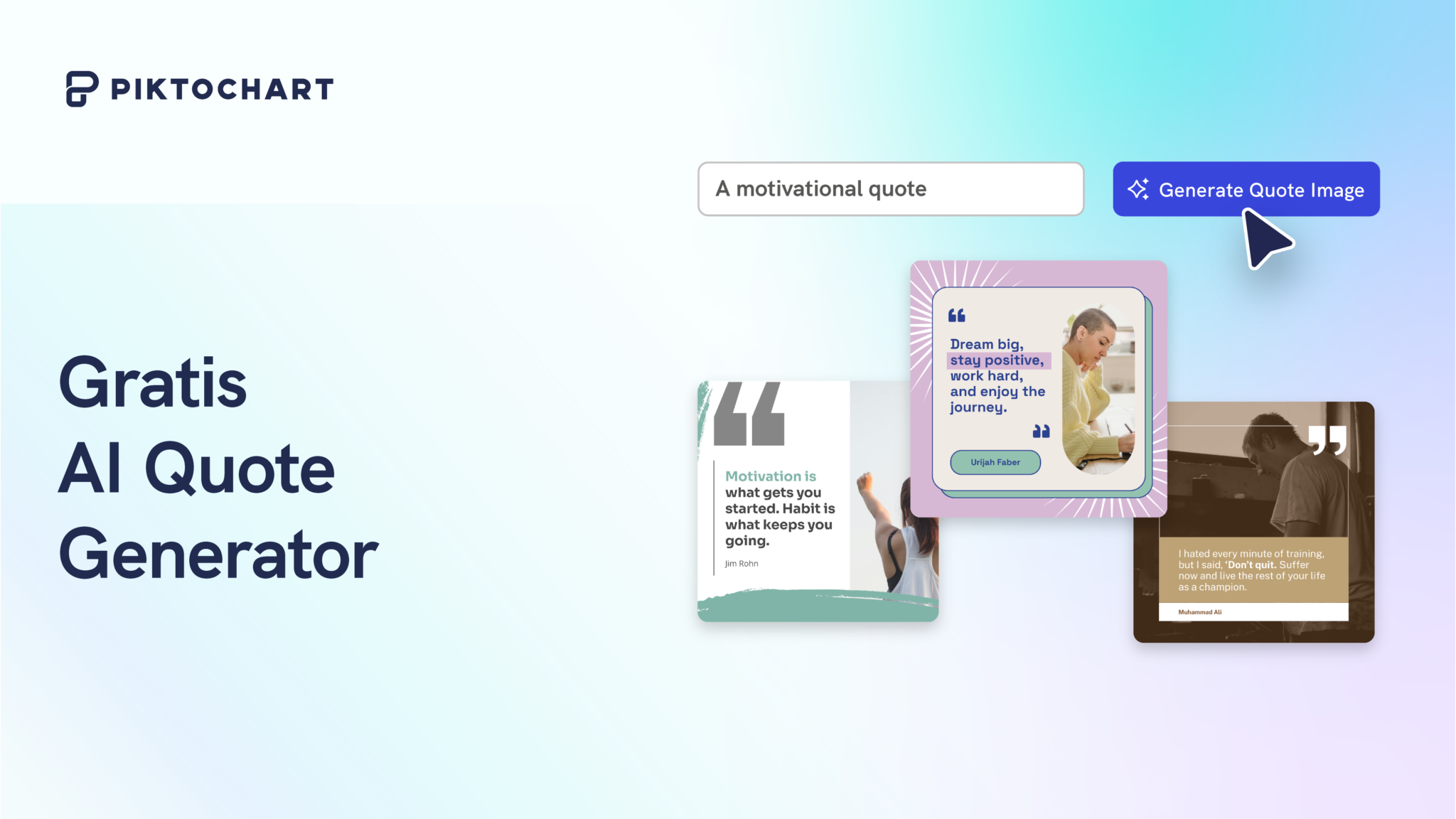 Gratis AI Quote Generator: Maak prachtige visuals met inspirerende citaten